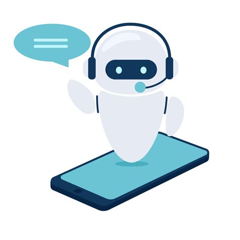 Digital Chat Bot Robot Assistant For Customer Support Concept Of Virtual Conversation