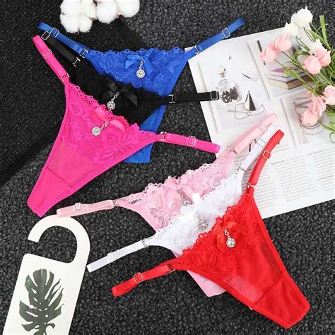 Ladies Hot G String Thongs Lace V String Knickers Women Lingerie
