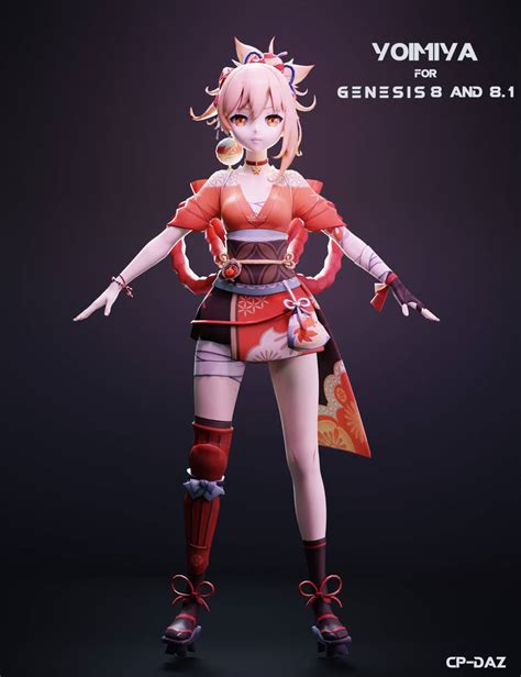 Yoimiya For Genesis 8 And 81 Female Done By Cpdaz On Deviantart