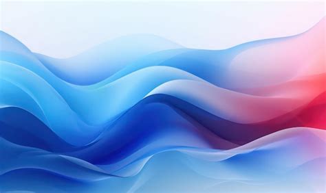 Premium Ai Image Blue Waves Abstract Wallpaper For Desktop Background And Design Projects