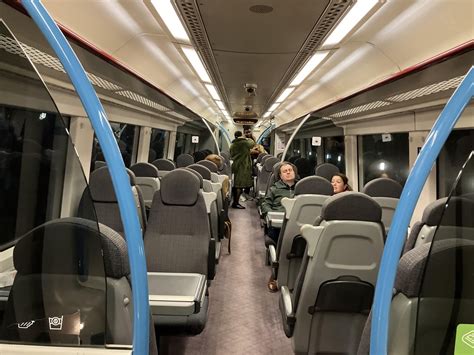 Interior Of A British Rail Class 168 Train With Chiltern Railways Uk