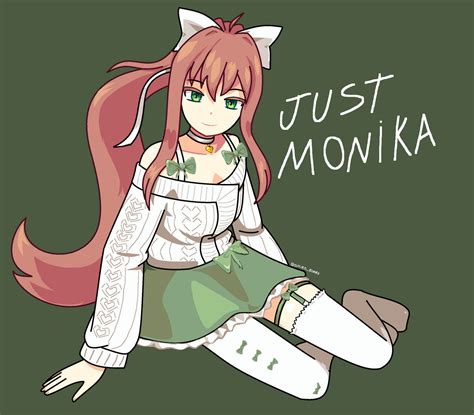 Just Monika By Shiroburro On Deviantart