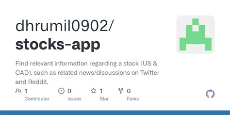 Github Dhrumil0902stocks App Find Relevant Information Regarding A