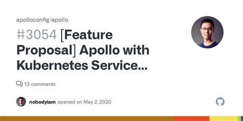 [feature proposal] apollo with kubernetes service discovery · issue