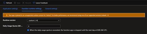 Function Runtime Not Being Set Properly When Using ~4 · Issue 23827