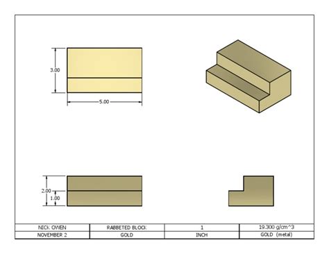 Rabbeted Block Orthographic Pdf