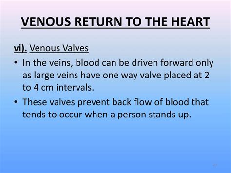 PPT CARDIAC OUTPUT VENOUS RETURN PowerPoint Presentation Free Download ID