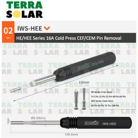 Jual Pin Removal Tool Heavy Duty Connector A A A CDM CDF HARTING HAN IWS HMK A