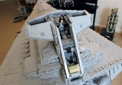 This Custom Lego Star Destroyer Has Three Interior Levels And Even Holds Tie Interceptors
