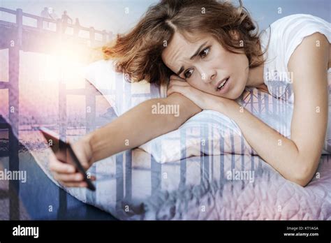 Upset Woman Having Lazy Day Stock Photo Alamy