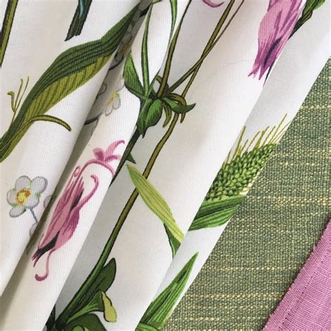 Classic And Chic Pink And Green Fabrics
