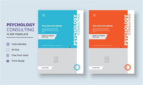 Psychology Counseling Flyer Template Graphic By Gentle Graphix
