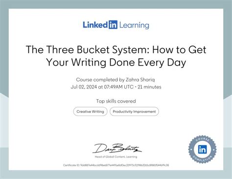Zahra Shariq On Linkedin Certificate Of Completion
