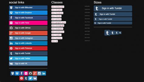 20 Bootstrap Social Media Icons Code Examples OnAirCode