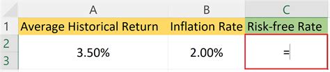 how to calculate the risk free rate in microsoft excel spreadcheaters