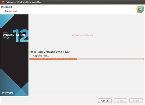 Vmware Workstation12 Installation Progress