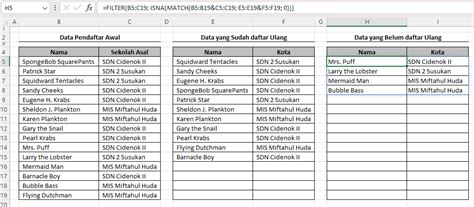 Cara Gampang Membuat Rumus Excel Untuk Mencari Data Yang Tidak Cocok Depot Excel
