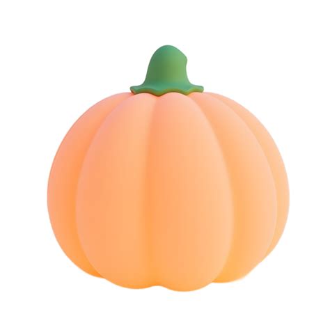 Cute Orange Pumpkin 3d Render Illustration 56420665 Png