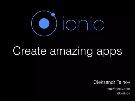 Hybrid Apps Ionic Framework Pdf