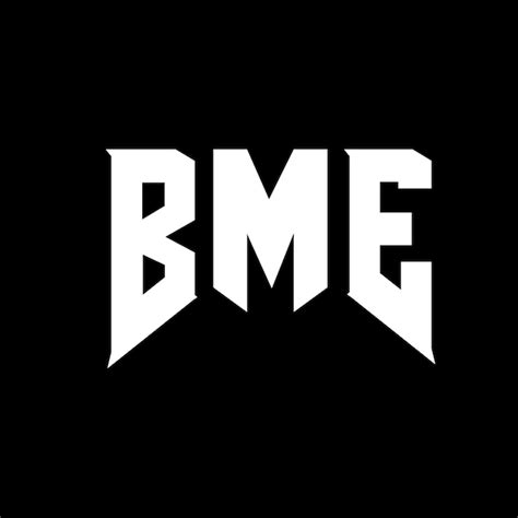 Premium Vector Bme Letter Logo Design For Technology Company Bme Logo