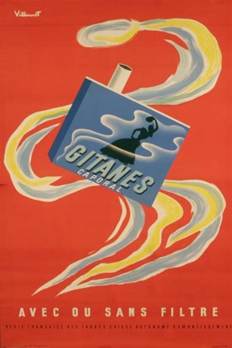 Original Gitanes Cigarette Poster Smoke David Pollack Vintage Posters