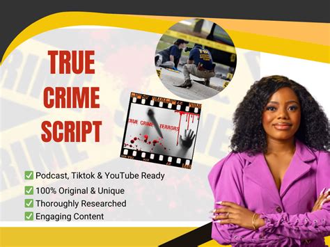 Engaging True Crime Podcast Script Youtube Scriptwriting True Crime Writer Upwork