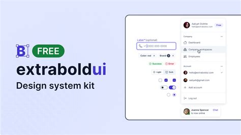 Free Design System Kit For Figma Extrabold Ui Free Figma