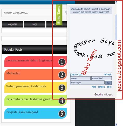 Cara Membuat Buku Tamu Di Blogger
