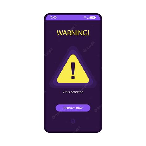 Premium Vector Mobile Security App Smartphone Interface Vector Template