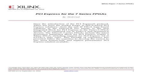 pdf pci express for the 7 series fpgas xilinx all … complex