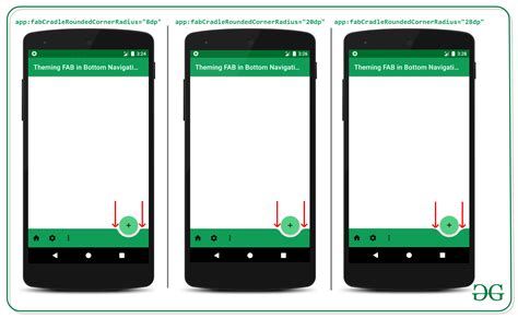 Android中带有底部导航栏的主题浮动操作按钮 码农参考