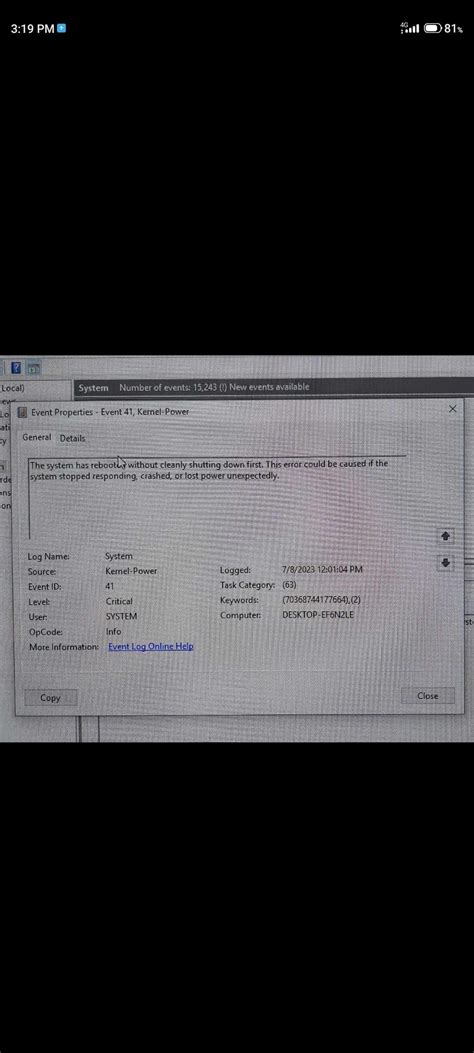 Bsod Kernel 4163 Rpcbuild