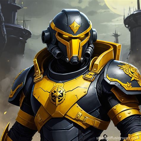 Helldiver Black Armor Inspiration Stable Diffusion Online