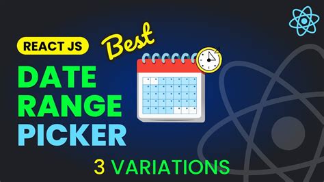 Date Range Picker In React JS Variations Full Guide YouTube