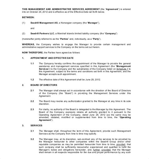 17 Management Services Agreement Templates Pdf Doc Apple Pages