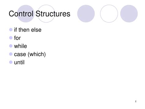PPT Shell Control Structures PowerPoint Presentation Free Download ID