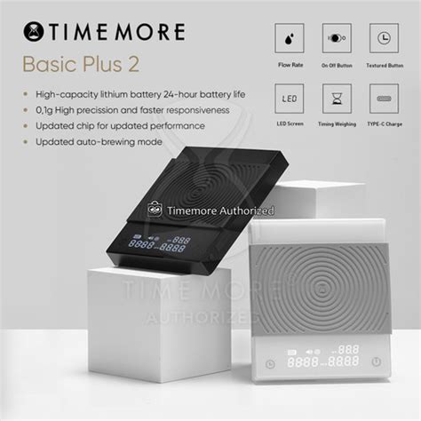 Jual Timemore Basic Plus 2 Black Mirror Digital Coffee Scale 100