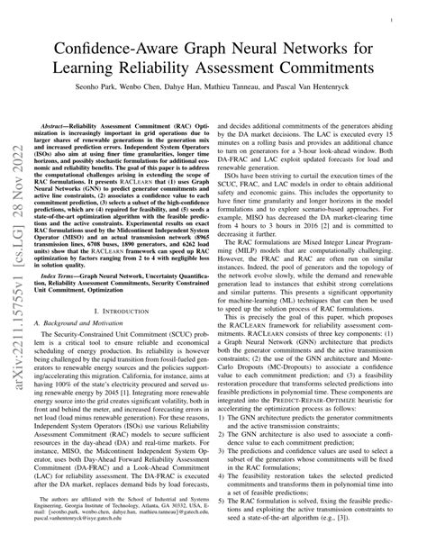 PDF Confidence Aware Graph Neural Networks For Learning Reliability Assessment Commitments