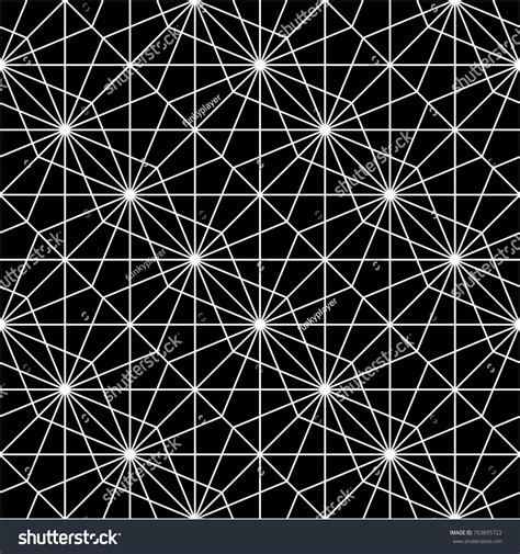 Interlocking Polygons Tessellation Background Seamless Surface Stock Vector Royalty Free