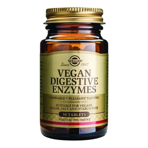 Solgar Vegan Digestive Enzymes 50 Chewable Tablets