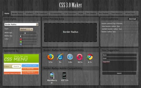 Genera Codigo Css3