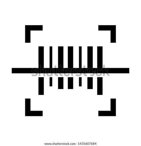 Barcode Scanning Icon Stroke Outline Style เวกเตอร์สต็อก ปลอดค่าลิขสิทธิ์ 1435607684