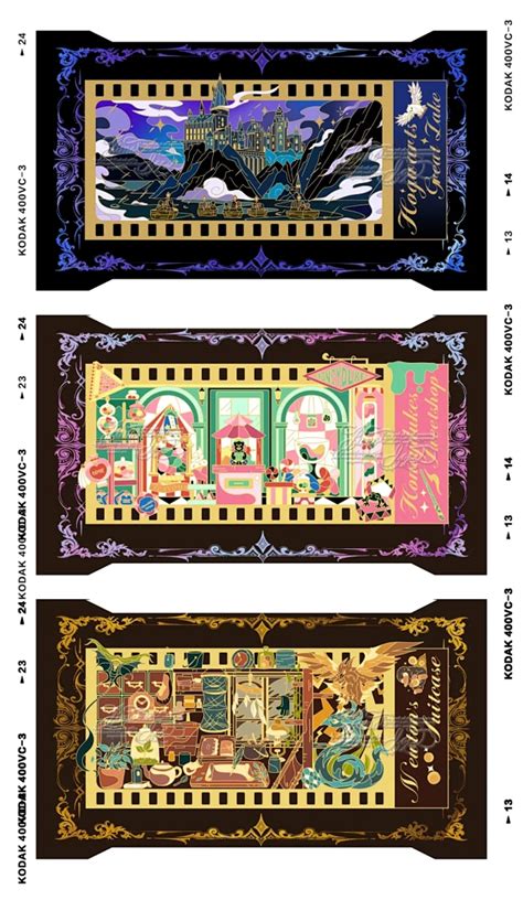 哈利波特金属徽章 胶片系列 小红书 花瓣网