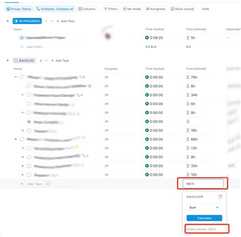 Exclude Archived Tasks In Time Estimate Sum Calculation Rclickup