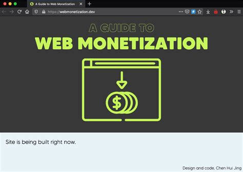 Lets Talk About Web Monetization