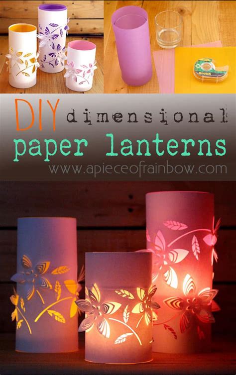 Diy Dimensional Paper Lantern 2 A Piece Of Rainbow