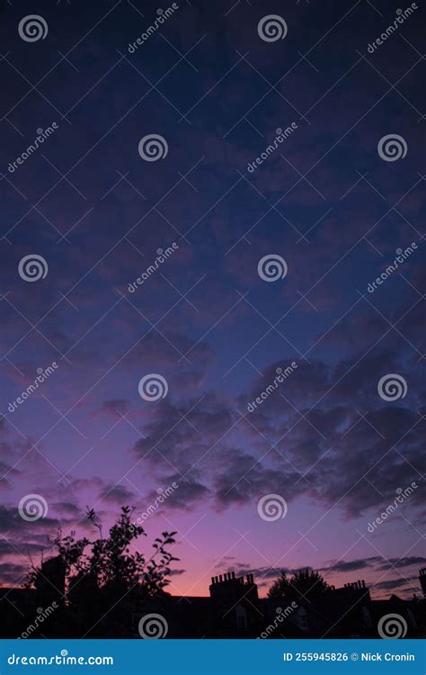 Weather Background: Gathering Cumulus Clouds at Sunset. Dramatic Cloudy ...