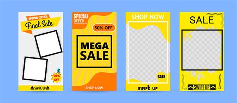 인스 타 그램 이야기 판매 배너 배경 인스 타 그램 템플릿 사진의 세트 방문 페이지 웹 사이트 모바일 앱 포스터 전단지 쿠폰