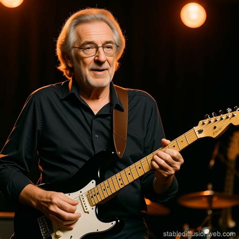 Eric Clapton Portrait Stable Diffusion Online