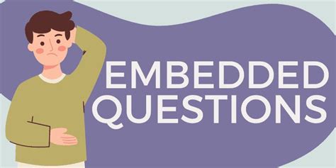 a man holding his head with the words embedded questions in front of him